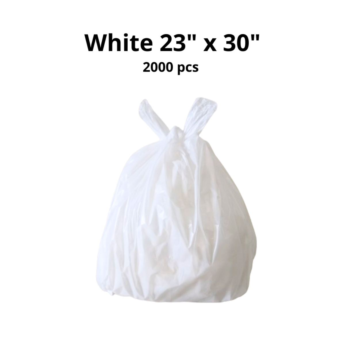 White Trash Bags Plastic Garbage Bags By Garbo Grabber